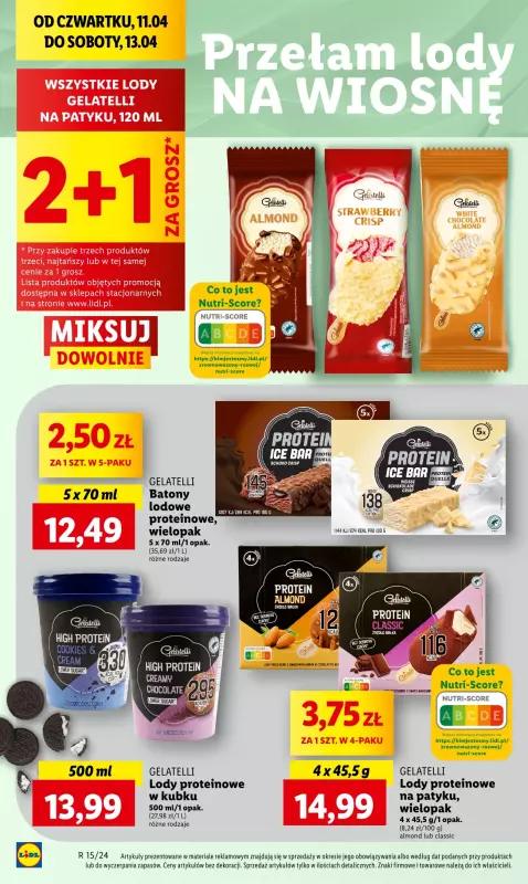 Lody peanut butter GELATELLI HIGH PROTEIN - cena - promocje - opinie - sklep | Blix.pl - Brak ofert