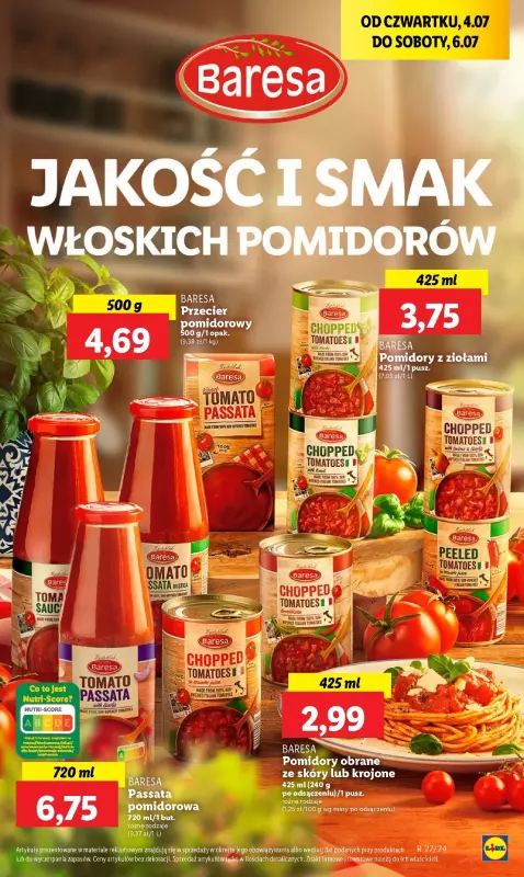 Passata pomidorowa z czosnkiem Baresa - cena - promocje - opinie ...