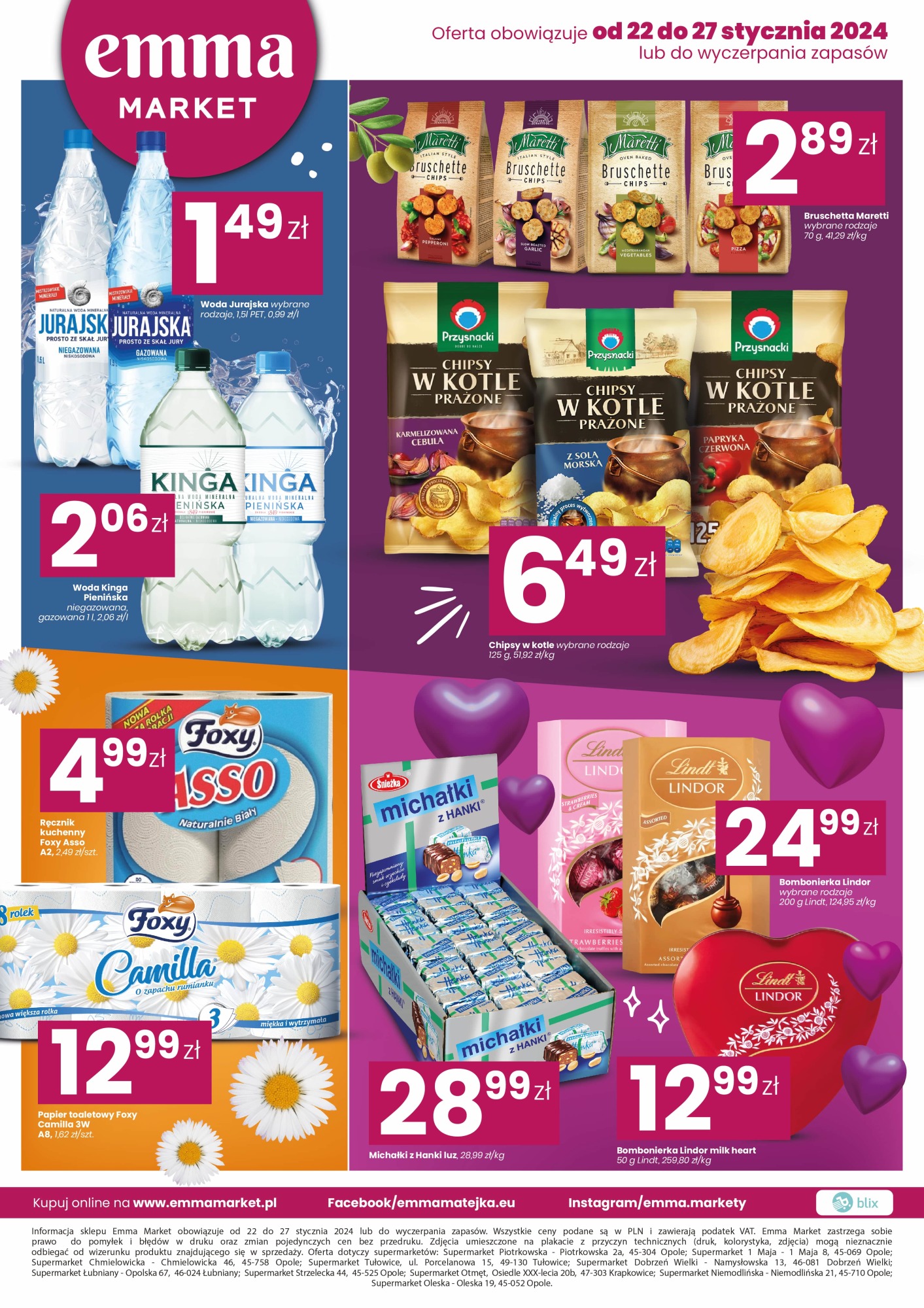 Woda emma MARKET - promocje i gazetki styczeń 2024 | Blix.pl
