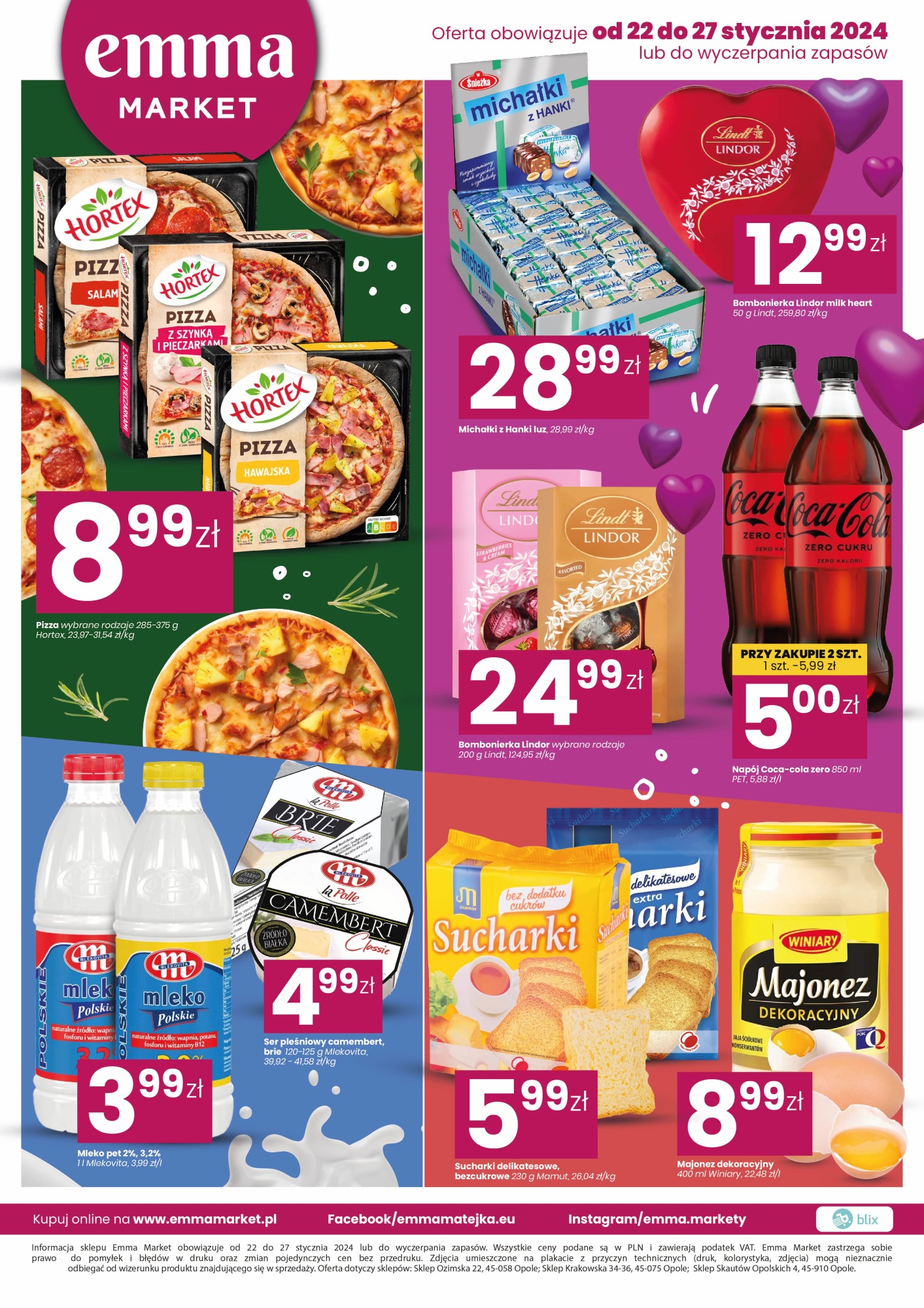 Czekolada emma MARKET - promocje i gazetki styczeń 2024 | Blix.pl