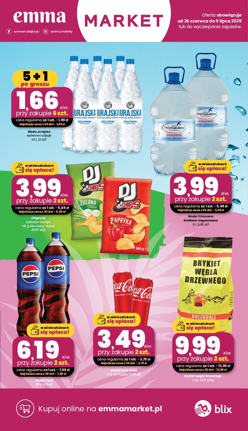 Coca-cola emma MARKET - promocje i gazetki czerwiec 2025 | Blix.pl