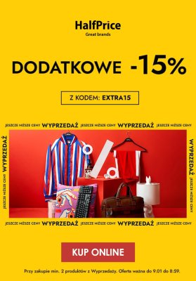 HalfPrice gazetka promocyjna 15.08 ️ Promocje sierpień | Blix.pl - Brak ofert