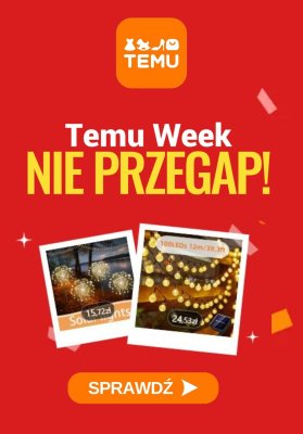 Temu gazetka promocyjna 14.04 ️ Promocje kwiecień | Blix.pl