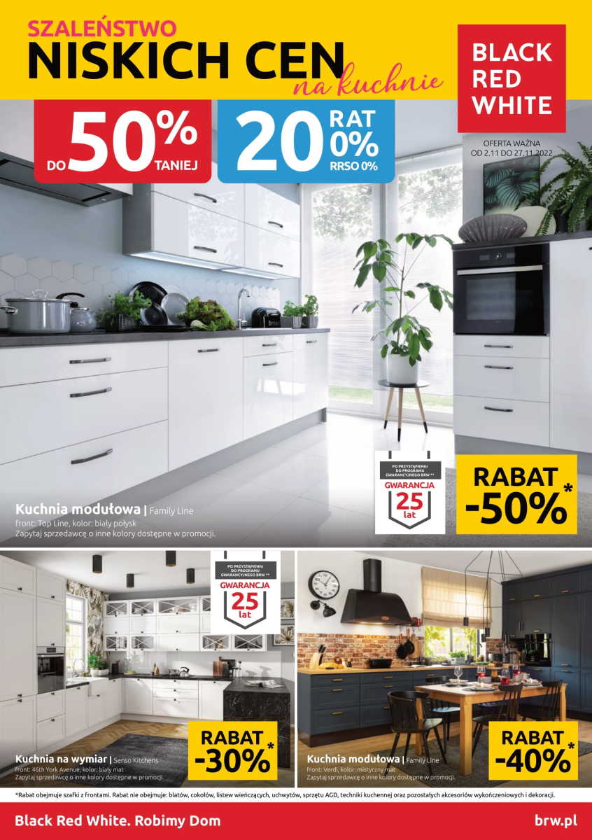 Black Red White - Szaleństwo niskich cen na kuchnie - 03.11 - listopad 2022 - gazetka archiwalna ...