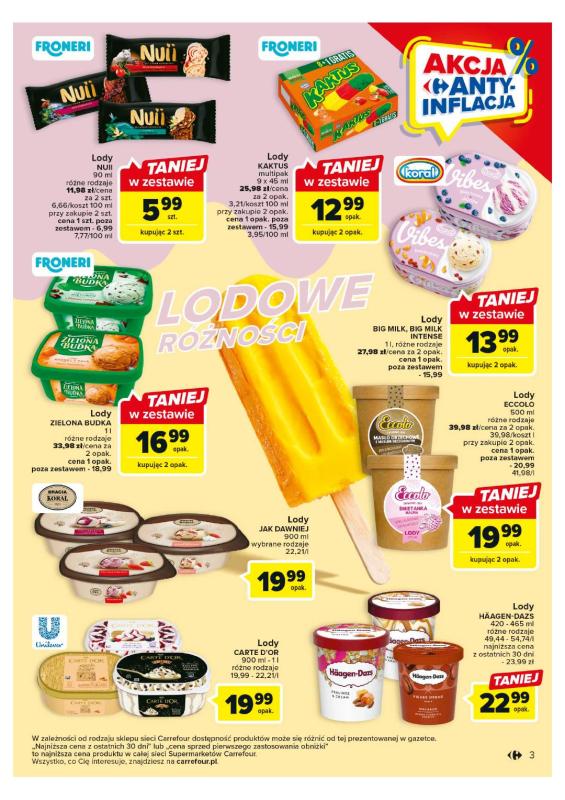 Lody owoce leśne Algida big milk - cena - promocje - opinie - sklep ...