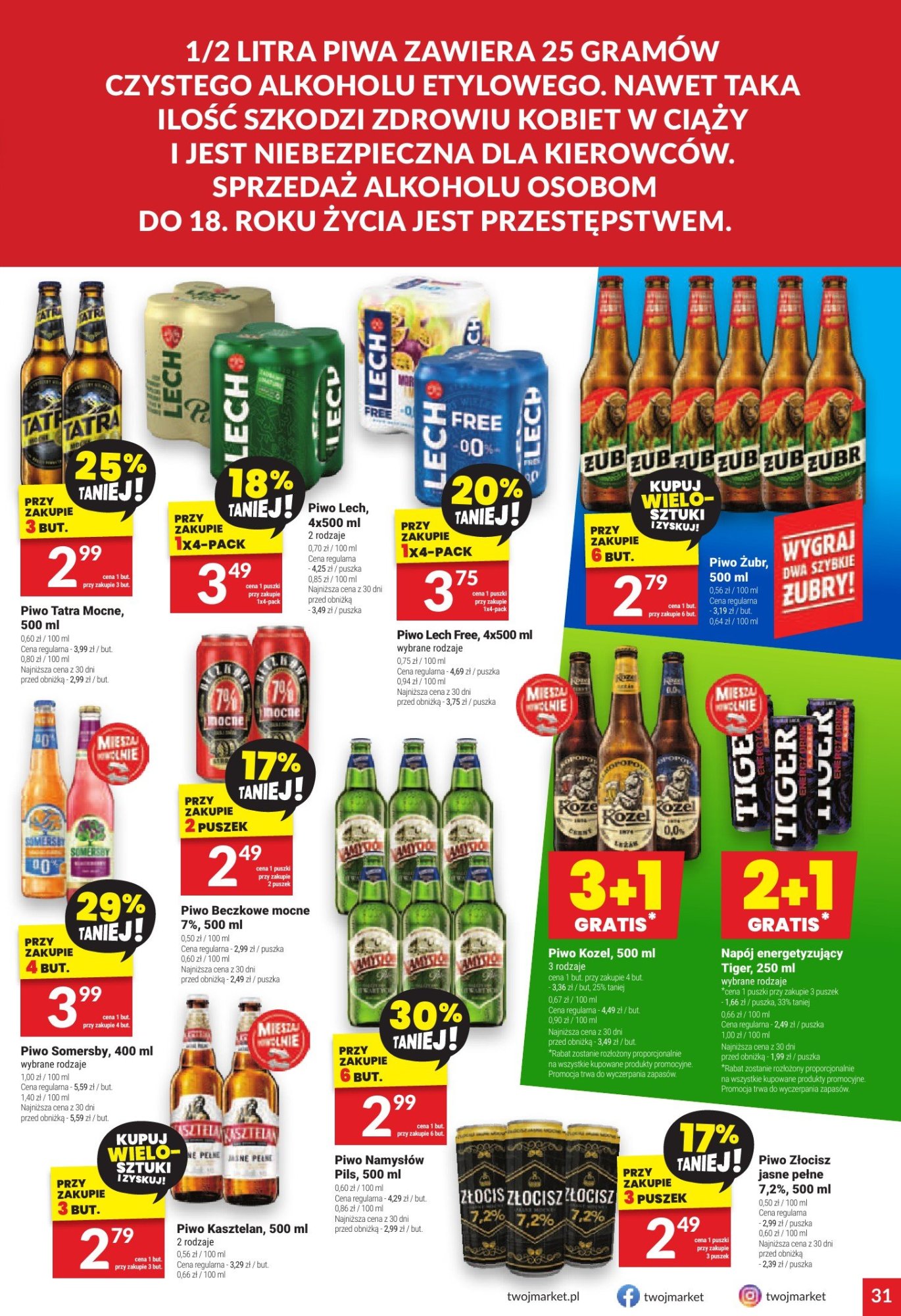 Piwo Twój Market - promocje i gazetki marzec 2024 | Blix.pl