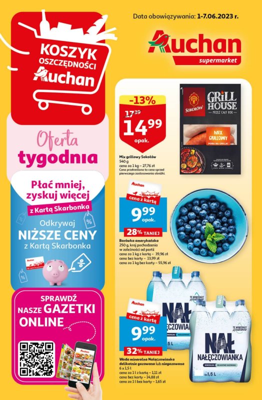 Auchan gazetka promocyjna 28.06 ️ Promocje czerwiec | Blix.pl