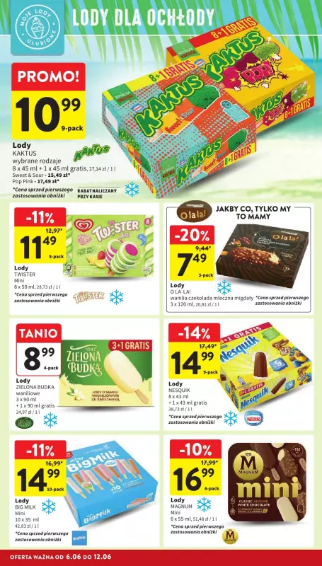 Lody mini Algida big milk - cena - promocje - opinie - sklep | Blix.pl