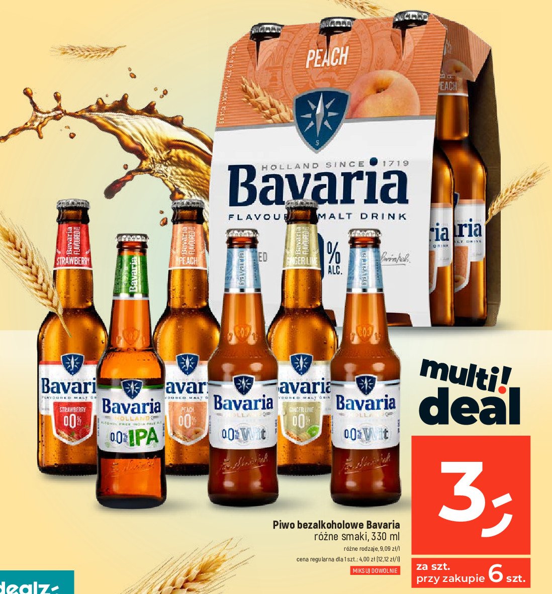 Piwo Bavaria 0.0% peach - cena - promocje - opinie - sklep | Blix.pl ...