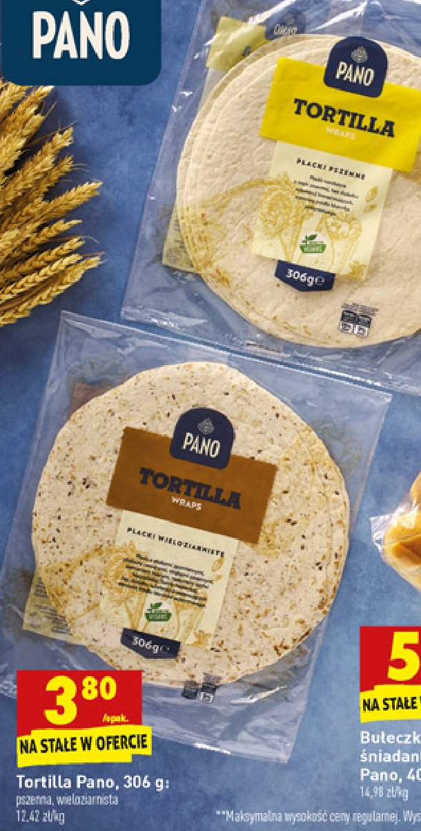 Tortilla wieloziarnista wraps Pano - cena - promocje - opinie - sklep ...