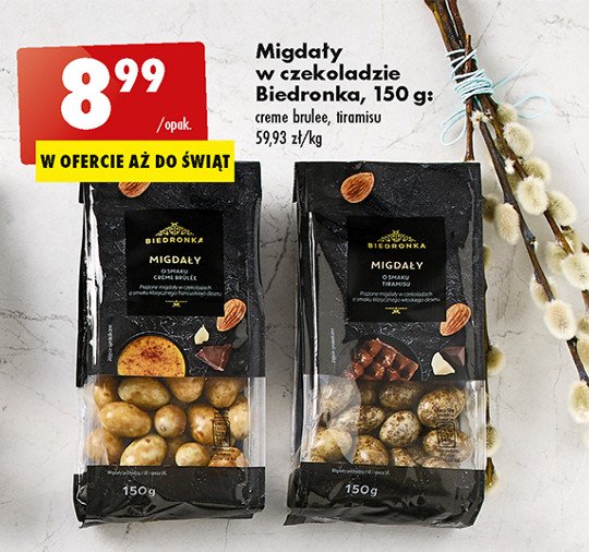 Migdały w czekoladzie creme brulee Biedronka - cena - promocje - opinie ...