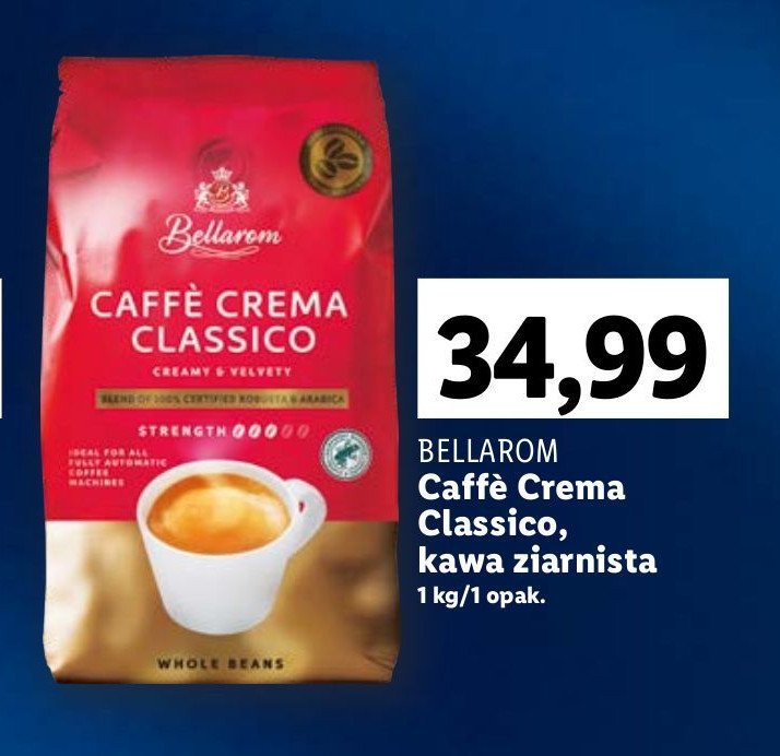 Kawa Bellarom cafe crema - cena - promocje - opinie - sklep | Blix.pl