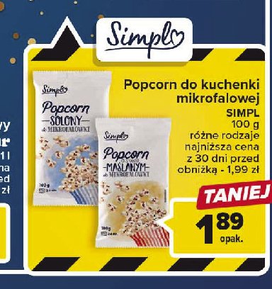 Popcorn solony Simpl - cena - promocje - opinie - sklep | Blix.pl ...