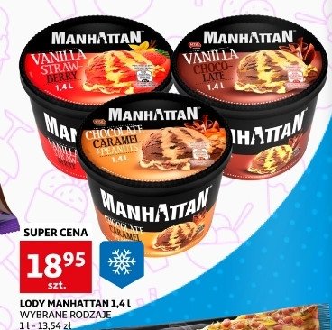 Lody Manhattan strawberry & vanilla - opinie - cena - promocja | Blix ...