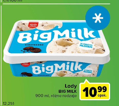 Lody mini Algida big milk - cena - promocje - opinie - sklep | Blix.pl