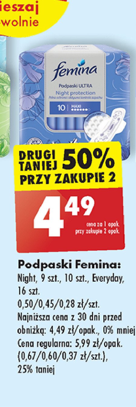 Podpaski night Femina ultra - cena - promocje - opinie - sklep | Blix ...