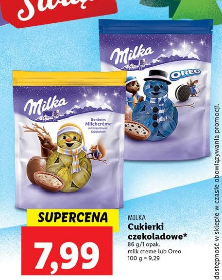 Cukierki rounds bałwanek Milka oreo - cena - promocje - opinie - sklep ...