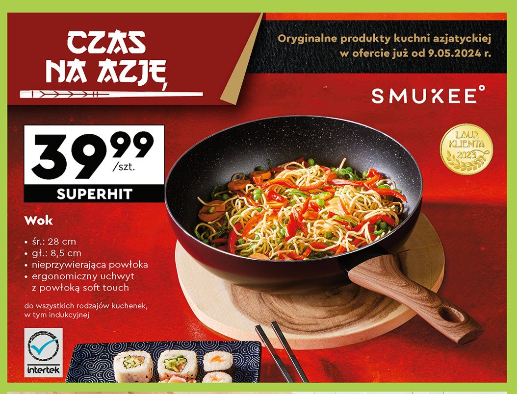 Wok 28 cm Smukee kitchen - cena - promocje - opinie - sklep | Blix.pl ...