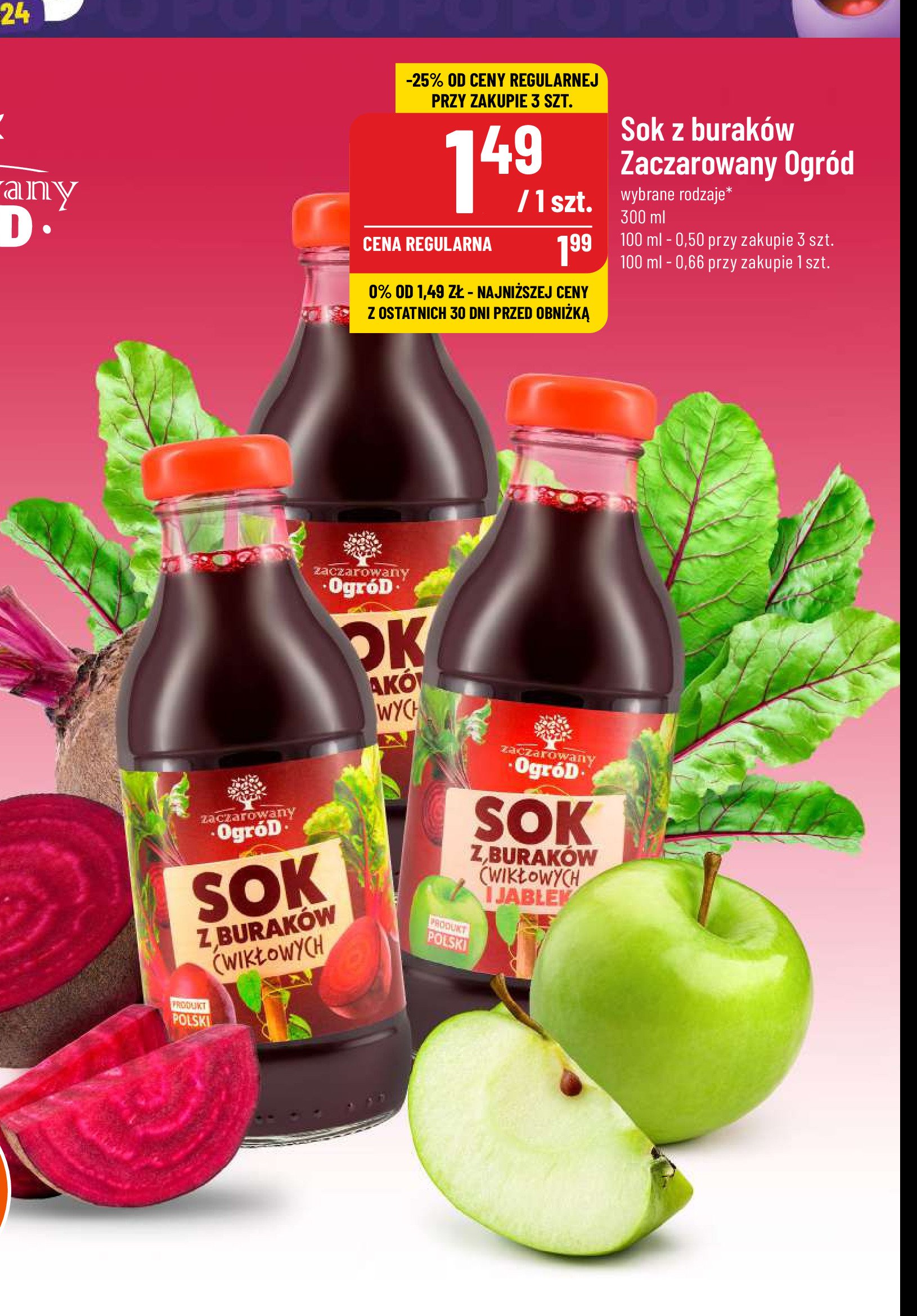 Sok z buraków i jabłek Zaczarowany ogród - cena - promocje - opinie ...