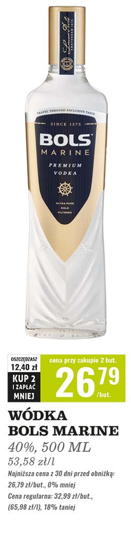 Wódka Bols marin: promocja, cena, opinie, gdzie kupić, sklep | Blix.pl ...