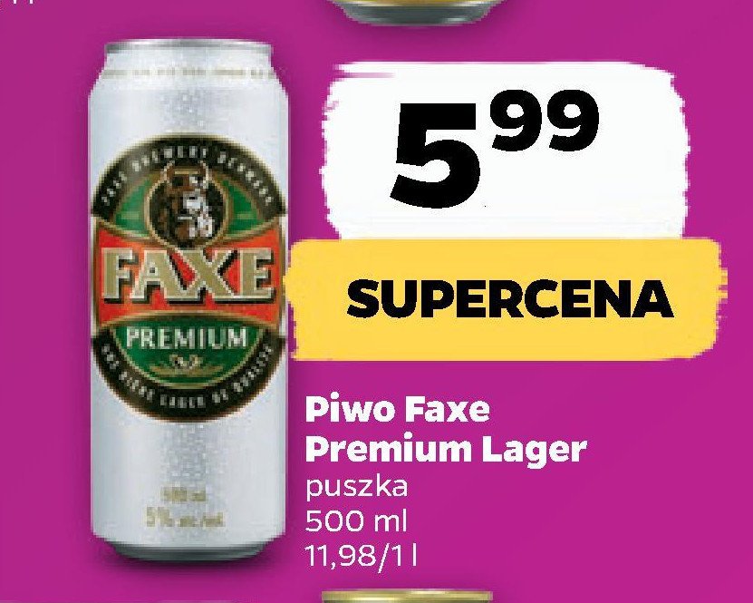 Piwo Faxe Premium - cena - opinie - gdzie kupić | Blix.pl - Brak ofert