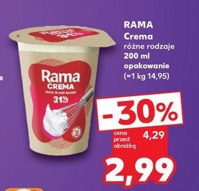 Śmietana 31 % Rama crema - cena - promocje - opinie - sklep | Blix.pl