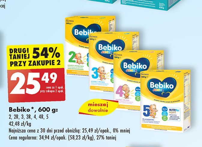 Mleko 4 Bebiko junior - cena - promocje - opinie - sklep | Blix.pl