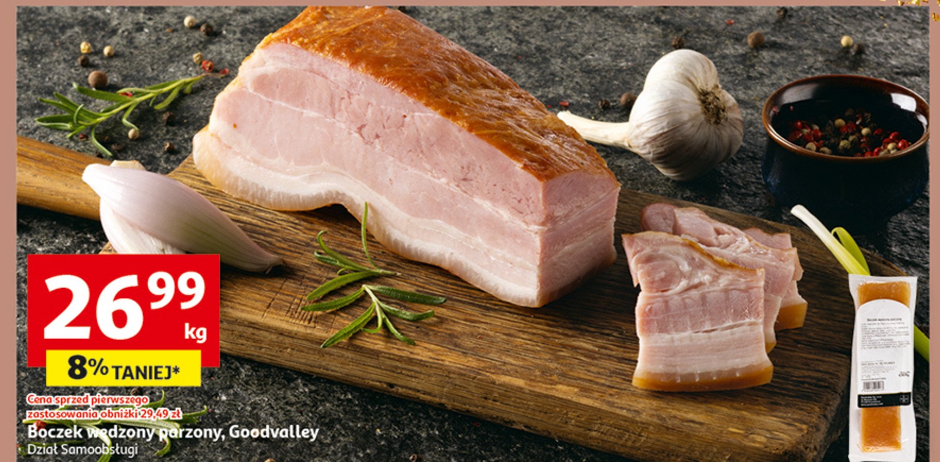Boczek wędzony parzony Goodvalley - cena - promocje - opinie - sklep ...