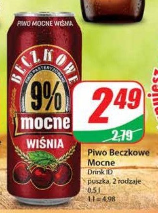 Piwo Beczkowe mocne 9% wiśniowe - cena - promocje - opinie - sklep ...
