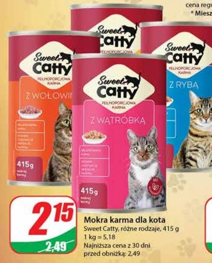 Karma dla kota z kurczakiem Sweet catty - cena - promocje - opinie - sklep | Blix.pl - Brak ofert