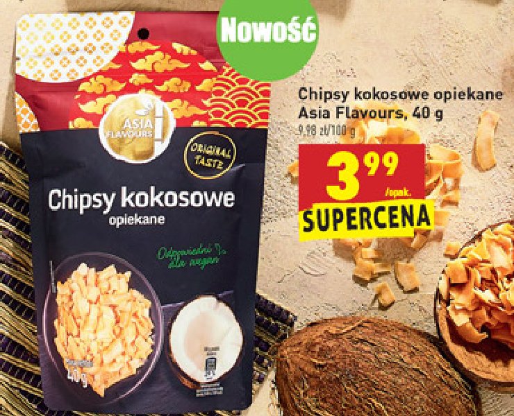 Chipsy kokosowe Asia flavours - cena - promocje - opinie - sklep | Blix ...