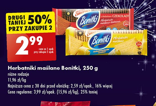 Herbatniki maślano-kakaowe Bonitki - cena - promocje - opinie - sklep ...