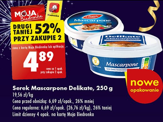 Serek mascarpone Delikate - cena - promocje - opinie - sklep | Blix.pl ...