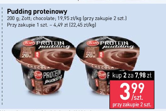 Pudding czekoladowy Zott protein - cena - promocje - opinie - sklep ...