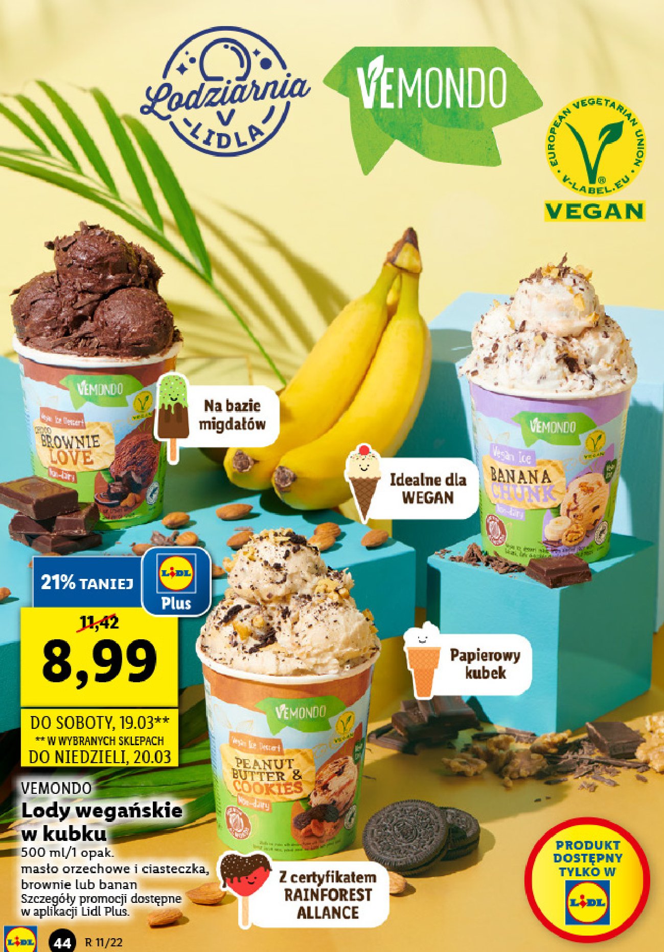 Lody banana chunk Vemondo - cena - promocje - opinie - sklep | Blix.pl