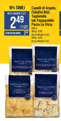 Makaron fidellini Pasta la vista - cena - promocje - opinie - sklep ...