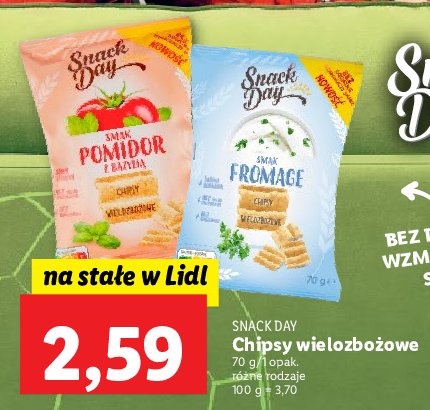 Chipsy wielozbożowe fromage Snack day - cena - promocje - opinie ...