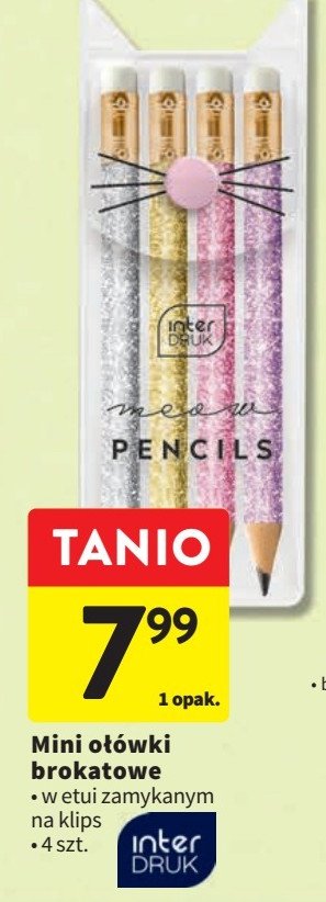Ołówki mini brokatowe Interdruk - cena - promocje - opinie - sklep ...