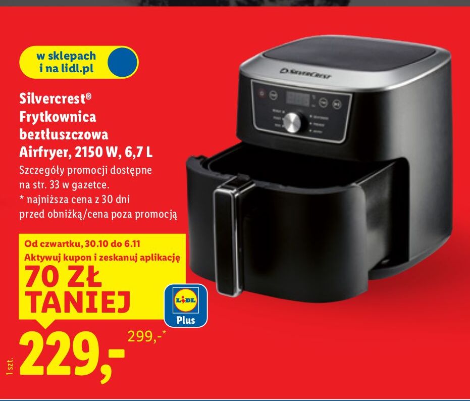 Frytkownica beztłuszczowa Lidl - promocje i gazetki październik 2025 ...