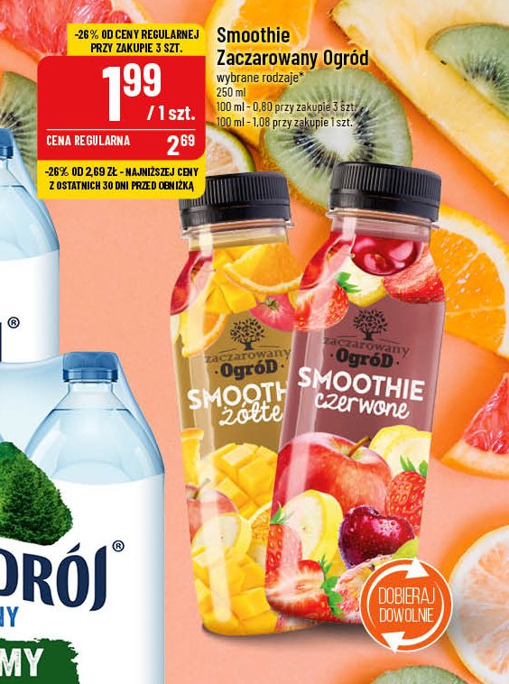 Smoothie jabłko-banan-mango-pomarańcza Auchan - cena - promocje - opinie - sklep | Blix.pl ...