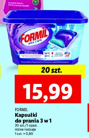 Tabletki do prania kolor Formil 3in1 caps - cena - promocje - opinie ...