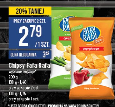 Chipsy cebulowe Fafa rafa - cena - promocje - opinie - sklep | Blix.pl