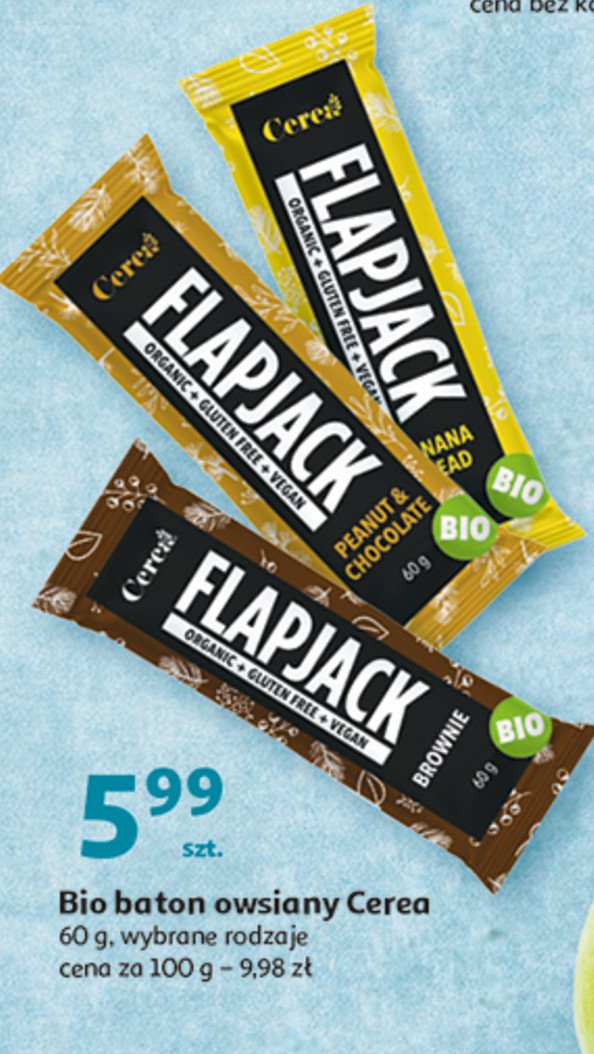 Baton chocolate CEREA FLAPJACK - cena - promocje - opinie - sklep | Blix.pl