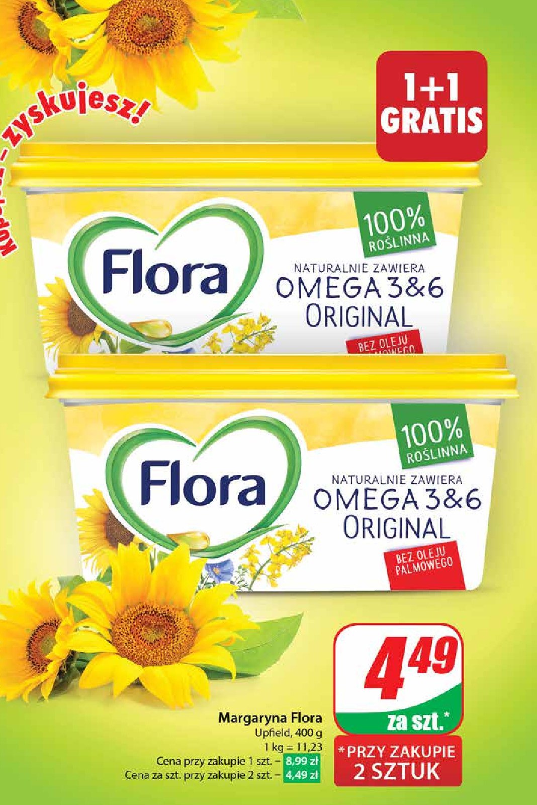 Margaryna original Flora omega 3&6 - cena - promocje - opinie - sklep ...