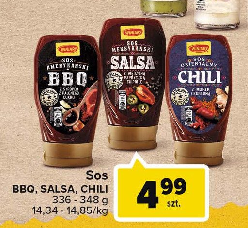 Sos salsa z wędzoną papryczką chipotle Winiary - cena - promocje ...