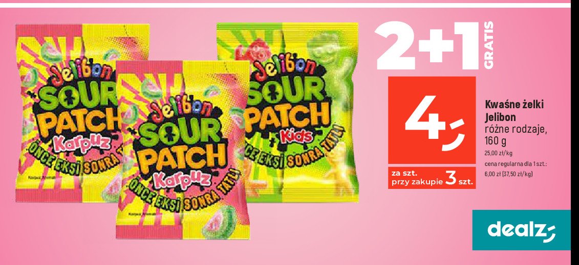 Żelki watermelon KENT JELIBON SOUR PATCH - cena - promocje - opinie ...