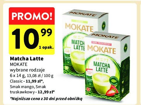 Matcha truskawka Mokate matcha latte - cena - promocje - opinie - sklep ...