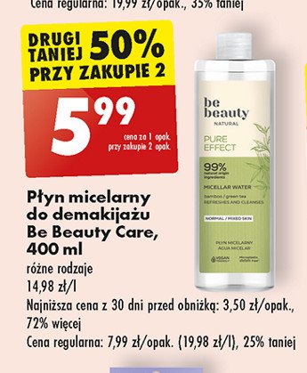 Płyn micelarny pure effect Be beauty natural - cena - promocje - opinie ...