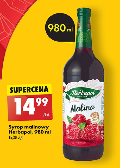 Syrop malinowy Herbapol - cena - promocje - opinie - sklep | Blix.pl ...