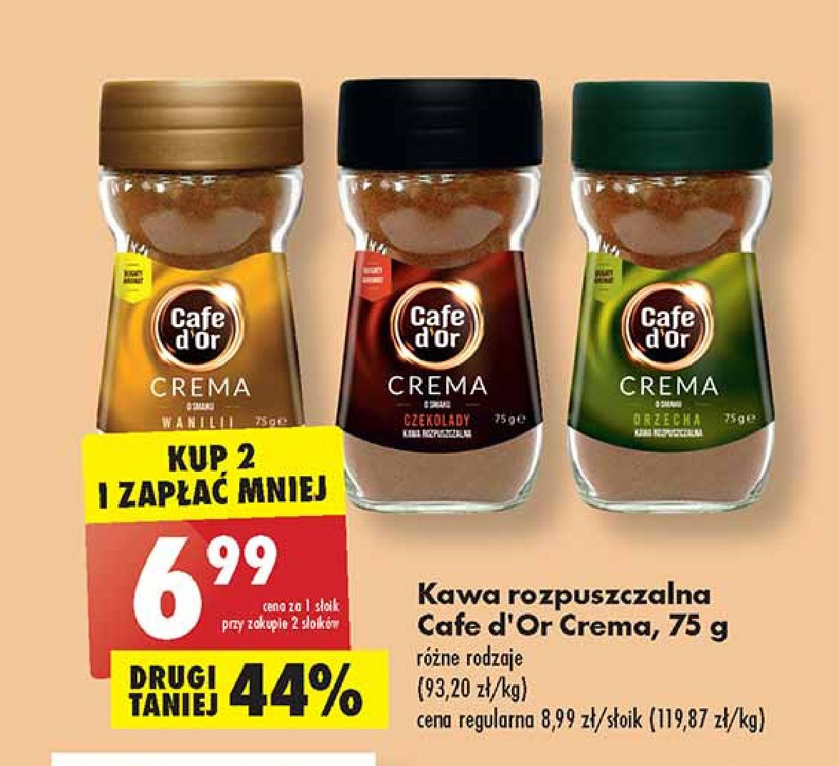 Kawa o smaku wanilii Cafe d'or crema - cena - promocje - opinie - sklep | Blix.pl - Brak ofert